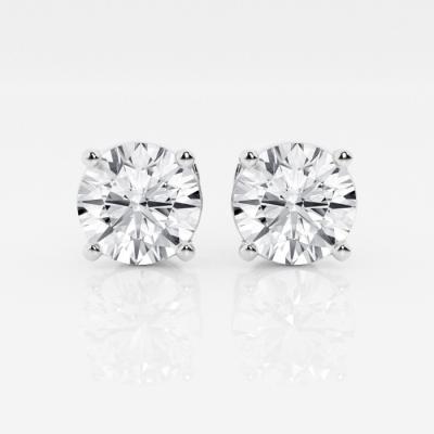 중국 4 발톱 귀걸이 AU750 CVD DEF VS VVS 둥근 실험실에서 자란 합성 다이아몬드 IGI 인증 판매용