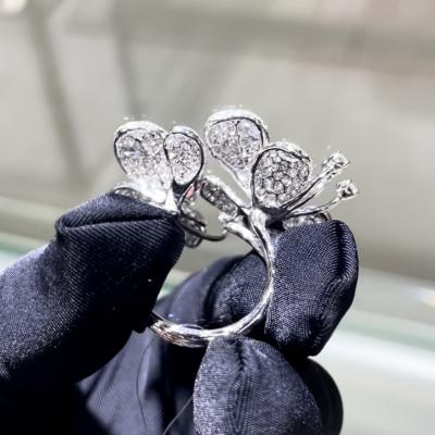 China 18k Oval Shape Two Colors Style Ring Lab Grown Pink Diamond Ring Luxury And Exquisite Design For Party For Banquet for sale