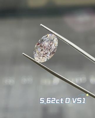 중국 얼음 꽃 절단 타원형 모양 실험실에서 자란 다이아몬드 인증 다이아몬드 IGI 무 무 무 무 치료 판매용