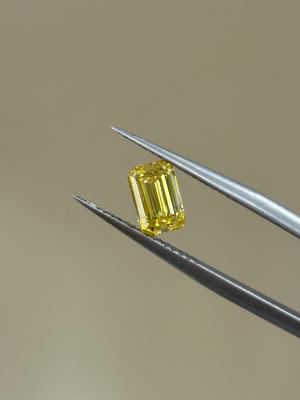 China Emerald Lab Grown Diamonds IGI Certified Diamonds Lab Created Yellow Diamonds HPHT for sale