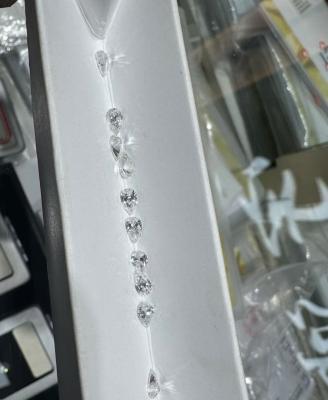 중국 0.08-0.98ct 실험실에서 자란 흰색 페어 다이아몬드 VS-VVS 명성 판매용