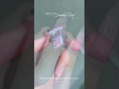 0.95ct Fancy Light Pink Diamond Ring IGI Certified 18k White Gold VS2 Diamond