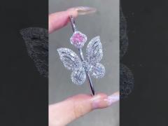 Four-Leaf Clover Lily Cut LV Cut Butterfly Product Loose Lab Created Diamonds Jewelry Production