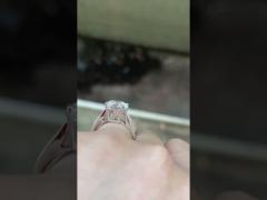 Women Rings with 18K Real Gold and Lab Grown Diamonds for Engagement Wedding