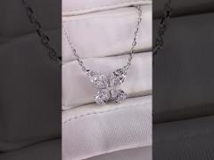 Butterfly Lab Created Diamond Pendant Necklace Lab Diamond Jewelry Setting Pendant