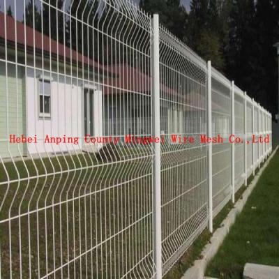 China Hot Selling High Quality Powder Coated Green 3 Folding Curvy Welded fence for sale