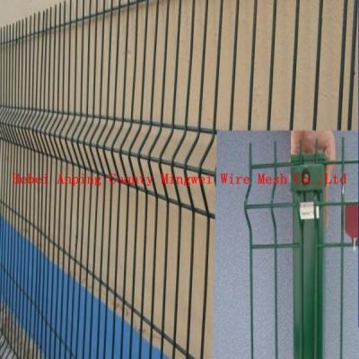 China Hebei Anping county bending triangular weld wire mesh fence for sale