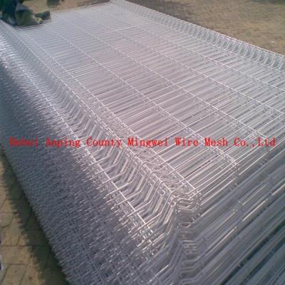 China Temporary decorative Garden Welded Curved Fence/Bending Triangular Wire Mesh Fence for sale