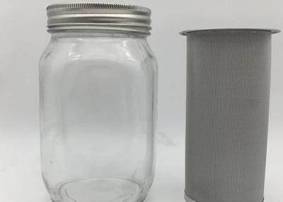 中国 32ozメーソンジャーの冷たい醸造物のコーヒー メーカーおよび凍らされた茶メーカー フィルター ステンレス鋼の網フィルター管 販売のため