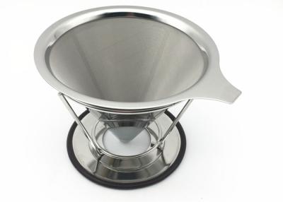 Cina L'abitudine filtro da caffè riutilizzabile di 4 tazze versa sopra la dimensione del foro del dispositivo di gocciolamento 0.2mm del caffè in vendita