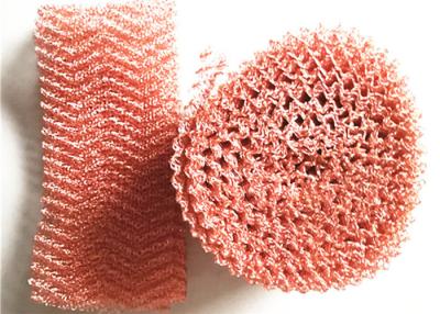 Cina Maglia tricottata su misura dell'acciaio inossidabile, cavo metallico che cattura con la rete materiale di rame rosso puro in vendita