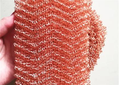 Cina Maglia tricottata su misura dell'acciaio inossidabile, cavo metallico che cattura con la rete materiale di rame rosso puro in vendita