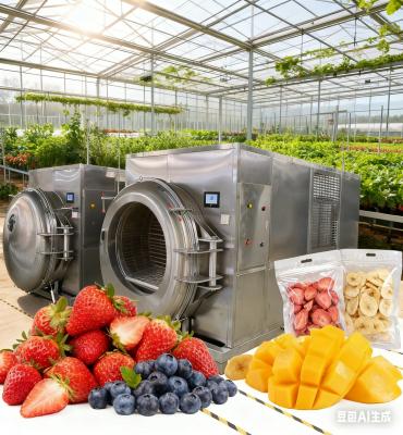 China Advanced 100KG Freeze Dryer: PLC Controls & Patented Drying Tech for Superior Results for sale