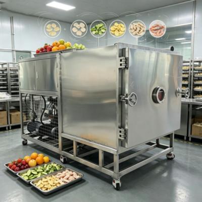 China 1600Kg Vegetable freeze dryer with Power Supply 240V380V3PH designed to maintain vegetable nutrients during freeze drying for sale