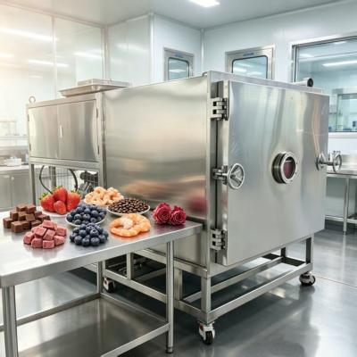 China Overall size 3800 1700 2000 Mm Vegetable Freeze Dryer Featuring 100Kg batch Capacity and Air Cooling System Ideal for Vegetable Processing for sale