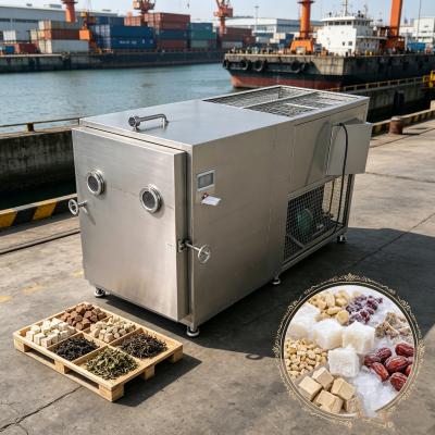 China Tray Size 1280 600 30mm Vegetable Freeze Dryer Featuring PLC Control System Ideal for Vegetable Dehydration and Storage for sale