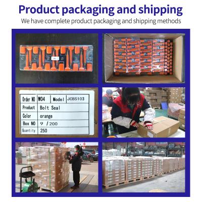 China JCBS103 iso-container met hoge veiligheid container deurbout afdichting met nummer zware container bout afdichting Te koop