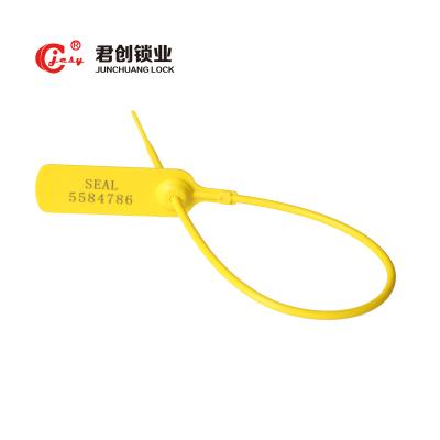 Cina JCPS309 sigillo di plastica di sicurezza abbigliamento sigillo di plastica tag tag di sicurezza in plastica personalizzati sigilli in vendita