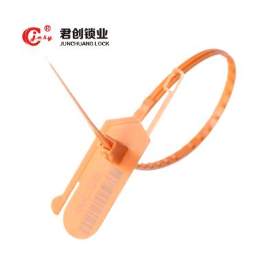 Cina JCPS106 sigillo di plastica blu sigilli di sicurezza di plastica a manomissione personalizzata in vendita