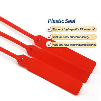 Cina JCPS623 sigillo di sicurezza monouso di plastica sigillo di sicurezza di plastica codice a barre sigillo di plastica in vendita