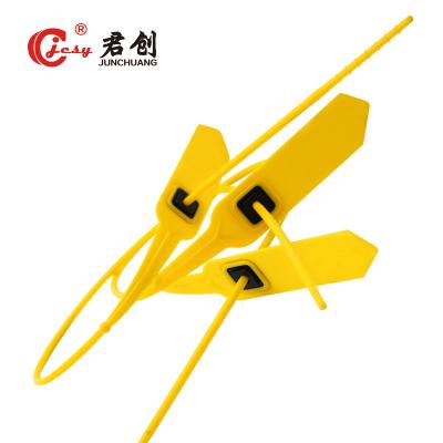 Cina JCPS204 tirare sigilli di plastica stretta sigillo di plastica di sicurezza con codice a barre personalizzare plastica sigillata in vendita