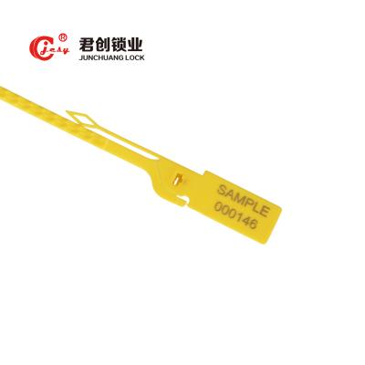 Cina JCPS306 sigilli di plastica con logo sicurezza usa e getta mini sigillo di plastica di sicurezza sigillo di plastica in vendita
