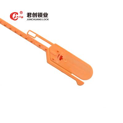 Cina JCPS106 sigillo di plastica blu di fabbricazione sigillo di sicurezza di plastica codice a barre in vendita