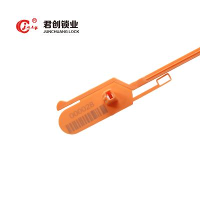 Cina JCPS106 sigillo di plastica blu di fabbricazione sigillo di sicurezza di plastica codice a barre in vendita