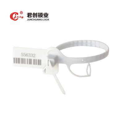 Cina JCPS409 pull sigilli di plastica serrata serratura in ingrosso customisato contenitore sigilli di plastica usa e getta in vendita