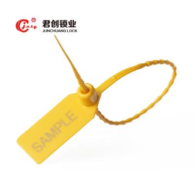 Cina JCSY JCPS602 alta indicazione pesante di plastica sigillo di sicurezza blocco rosso cravatta zip per scarpe da ginnastica e vestiti in vendita