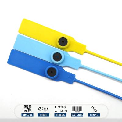 Cina JCPS007 sigillo di plastica ad alta sicurezza sigillo di plastica con cinghia a codice a barre contenitore sigilli di plastica in vendita