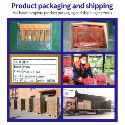 中国 JCPS007 プラスチックシール 安全ラベル 安全シール タグ 短 販売のため