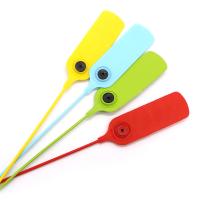 China Custom Plastic Security Seal 30-50cm PP+PE Tamper-Evident Pull Tight Barcode Seal for sale