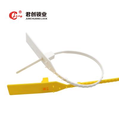 Cina JCPS122 297mm di alta sicurezza a prova di manomissione sigillo di plastica auto-bloccante con numero di serie in vendita