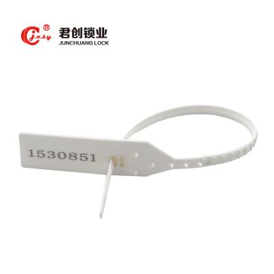 Cina JCPS122 297mm di alta sicurezza a prova di manomissione sigillo di plastica auto-bloccante con numero di serie in vendita