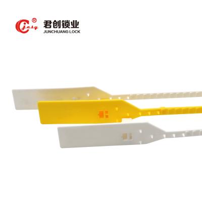 Cina JCPS122 297mm di alta sicurezza a prova di manomissione sigillo di plastica auto-bloccante con numero di serie in vendita