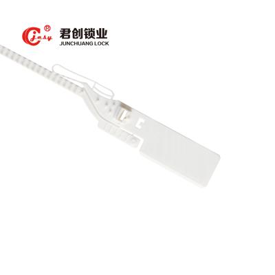 Cina JCPS117 sigilli di sicurezza in plastica personalizzati sigillo di sicurezza in plastica codice a barre sigillo di sicurezza in plastica usa e getta in vendita