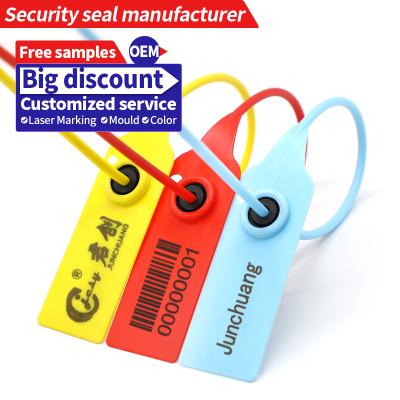 Cina JCPS006 Sigillo di porta di autocarri monouso in plastica a stampa a caldo Sigillo di plastica Contenitori di serratura in vendita