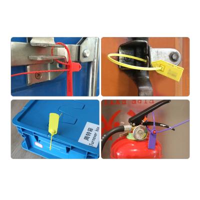 Cina JCPS007 nuovo tipo di serratura a sigillo di plastica indicativo usa e getta per scarpe e vestiti in vendita