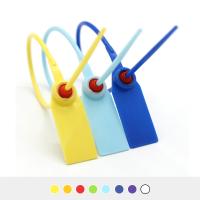 China Custom Numbered Pull Tight Plastic Security Seal 30-70cm for Container Door Lock Express Bag Tag for sale