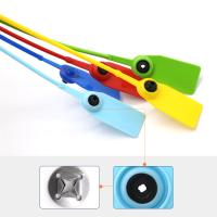 China Custom Numbered Pull Tight Plastic Security Seal 30-70cm for Container Door Lock Express Bag Tag for sale