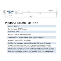 China Custom Plastic Security Seal 20-28cm PP PE Tamper Proof Cargo Container Lock for sale