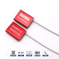 China JCCS006 Hexagonal Plastic Cable Seal 1.5mm Diameter Pull Tight Container Security Seal for sale