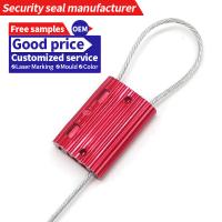China Disposable Zinc Cable Seal Container Lock 1.5mm Wire 3.5KN Tensile Strength for sale