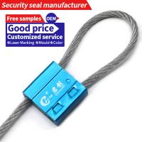 China JCCS003 Container Cable Seal with Barcode Aluminum Alloy 27.3mm Lock Body for sale