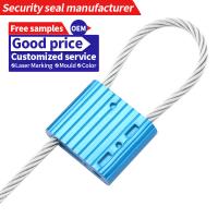China JCCS005 Container Cable Seal Security Wire Cable Seal 35x41mm Aluminum Alloy for sale