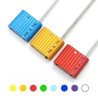 China JCCS005 Container Cable Seal Security Wire Cable Seal 35x41mm Aluminum Alloy for sale