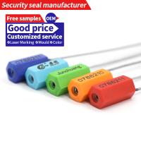 China JCCS101 Zinc Cable Seal Machine Pull Tight Security Selflocking Cable Seal 1.8mm for sale