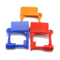 China Barcoded Plastic Padlock Seal 24.6x38.7mm PP Container Cargo Security Seal for sale