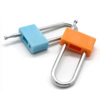 China JCPL201 Plastic Security Padlock Seal 32x85.8mm ABS Iron Computer Wire Lock for sale